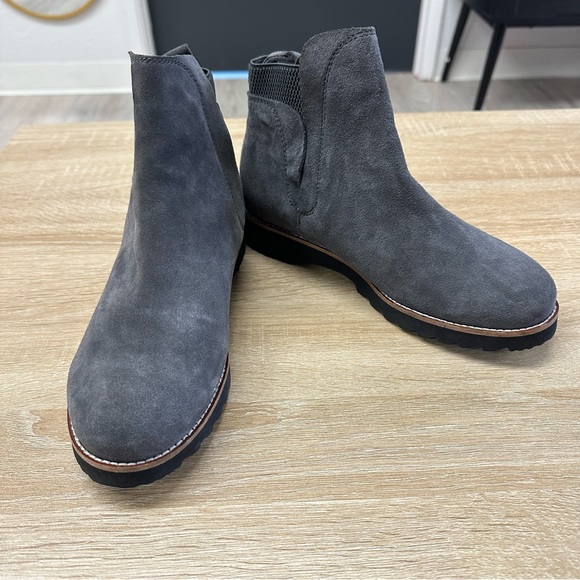 Blondo | Shoes | Blondo Gray Waterproof Suede Booties | Poshmark